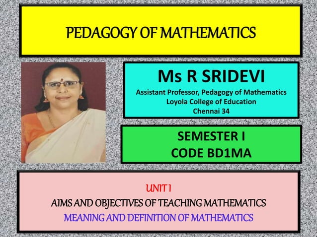 1. meaning and definition of mathematics | PPT