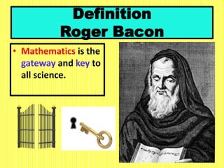 1. meaning and definition of mathematics | PPT
