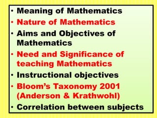 1. meaning and definition of mathematics | PPT