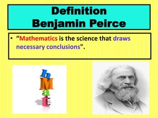 1. meaning and definition of mathematics | PPT