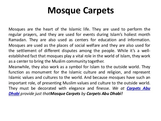 Mosque Carpets | PPTX
