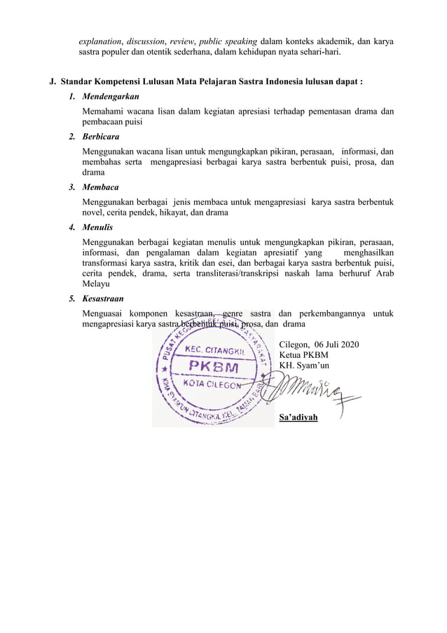 1.1 kompetensi kelulusan pdf | PDF