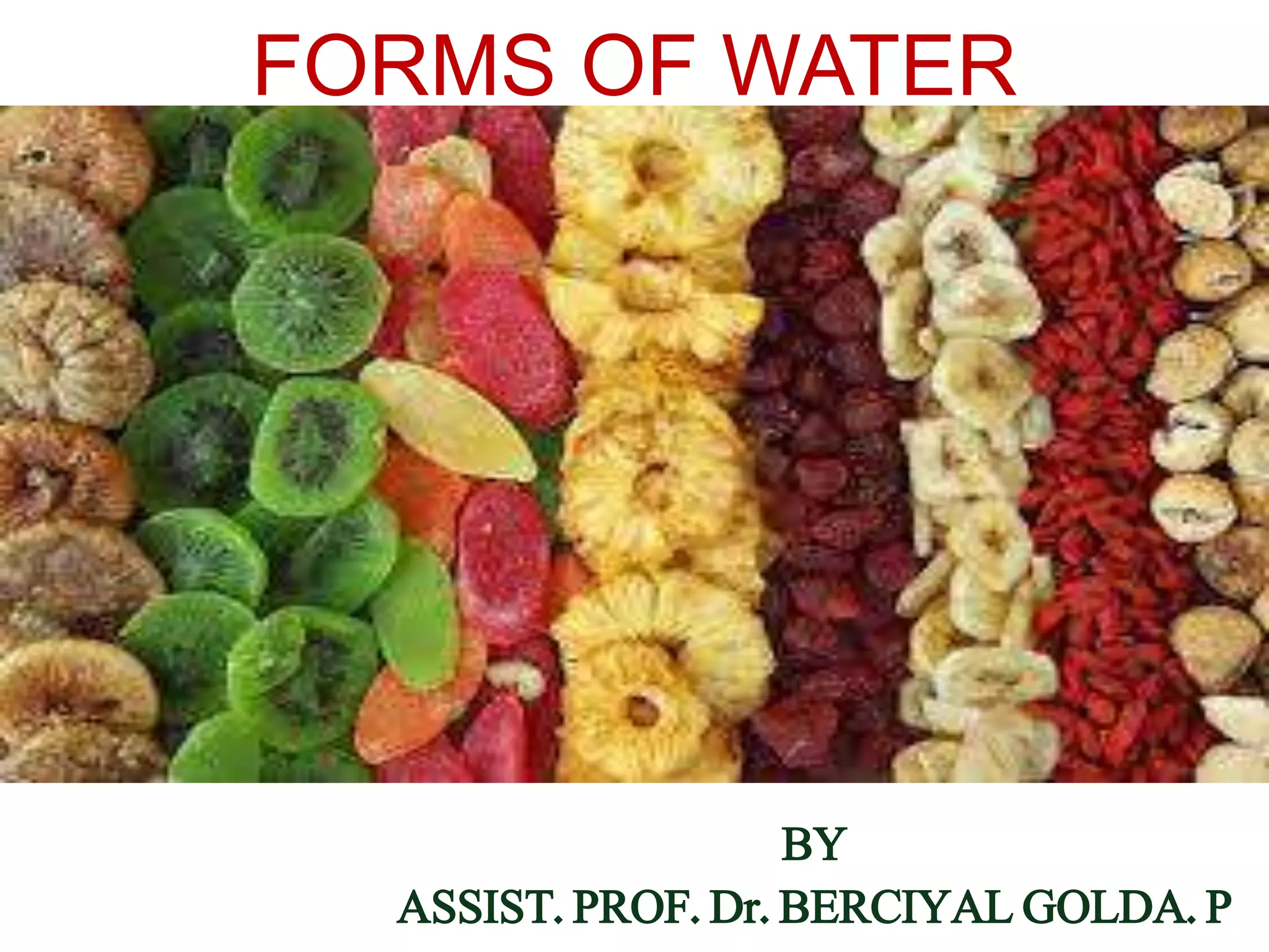 1. forms of water | PPTX