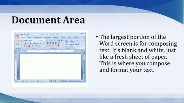 Microsoft word for beginners | PPTX | Desktop Publishing | Computer ...