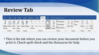 Microsoft word for beginners | PPTX