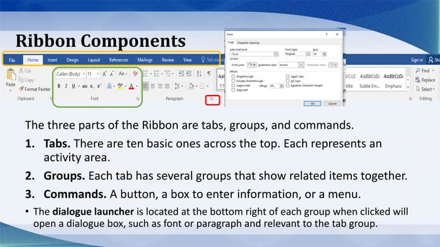 Microsoft word for beginners | PPTX | Desktop Publishing | Computer ...