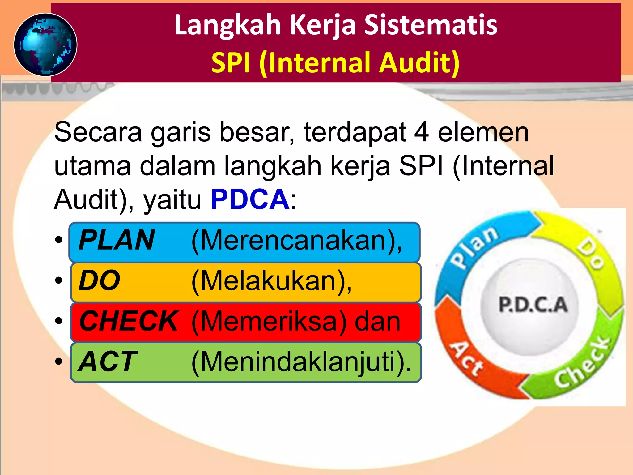 Dasar Hukum dan Konsep Dasar Keberadaan "SPI (Internal Audit)" | PPTX
