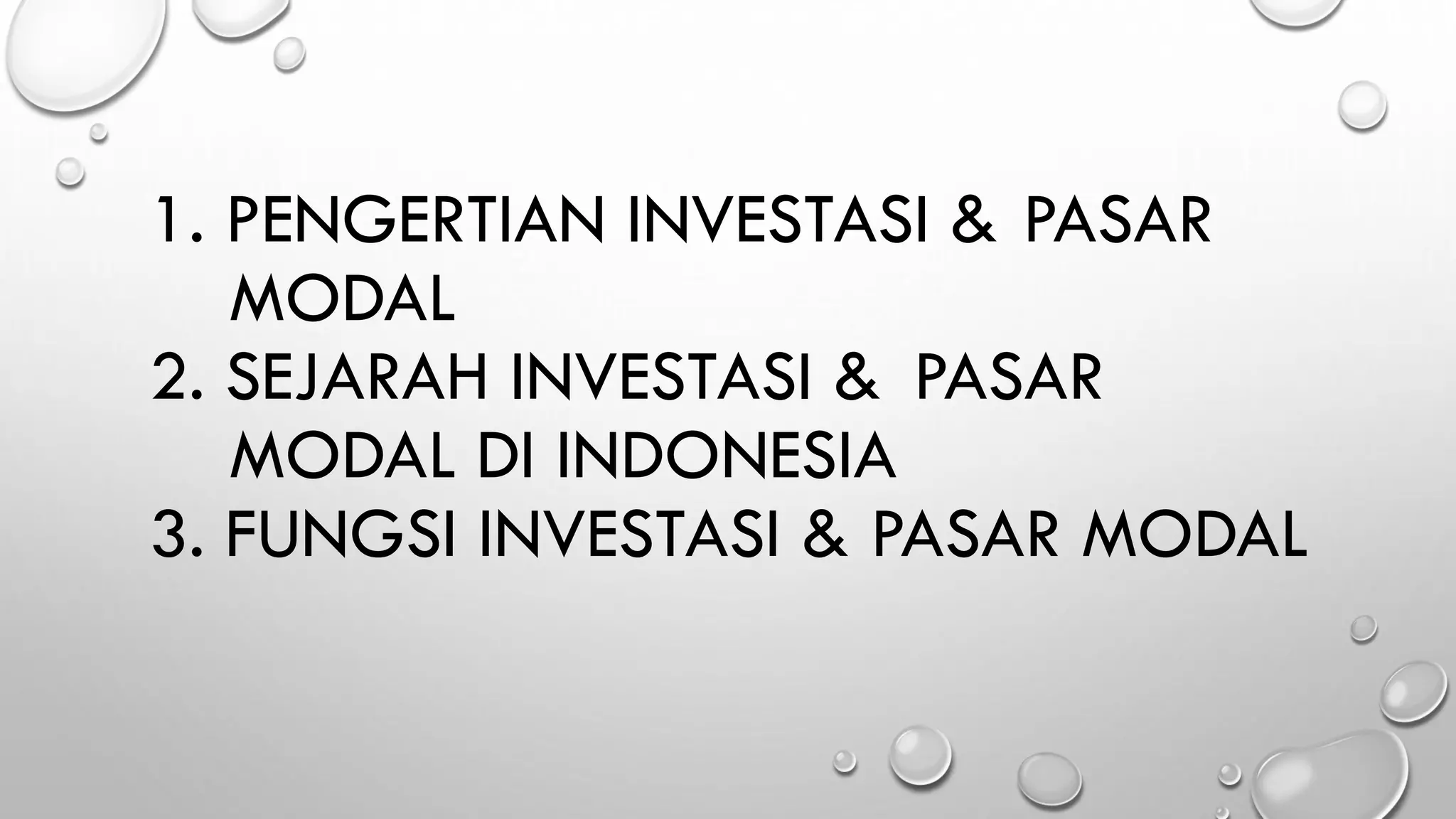 1. hukum investasi dan pasar modal | PDF