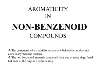 1. aromaticity | PPTX