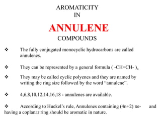 1. aromaticity | PPTX