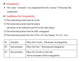 1. aromaticity | PPTX