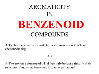 1. aromaticity | PPTX