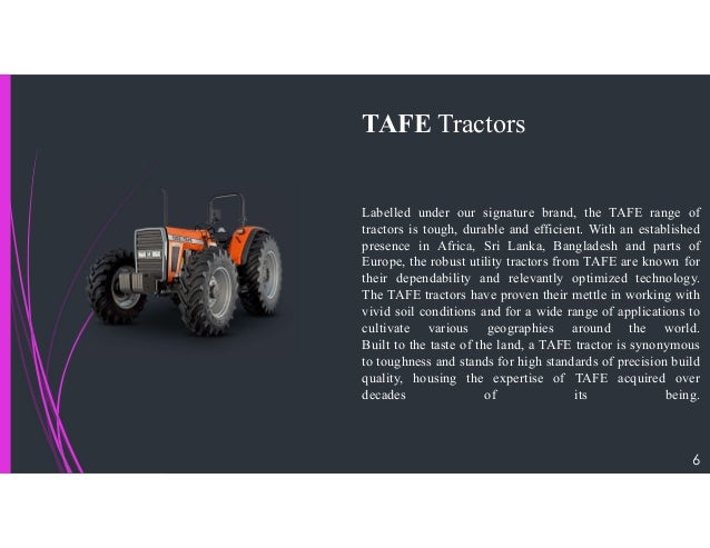 TAFE | Engines | Silent Gensets | Tractors and Farm Equipments | PPT