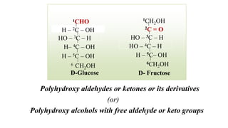 CH-01. Classification of Carbohydrates and Properties | PPTX