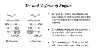 CH-01. Classification of Carbohydrates and Properties | PPTX