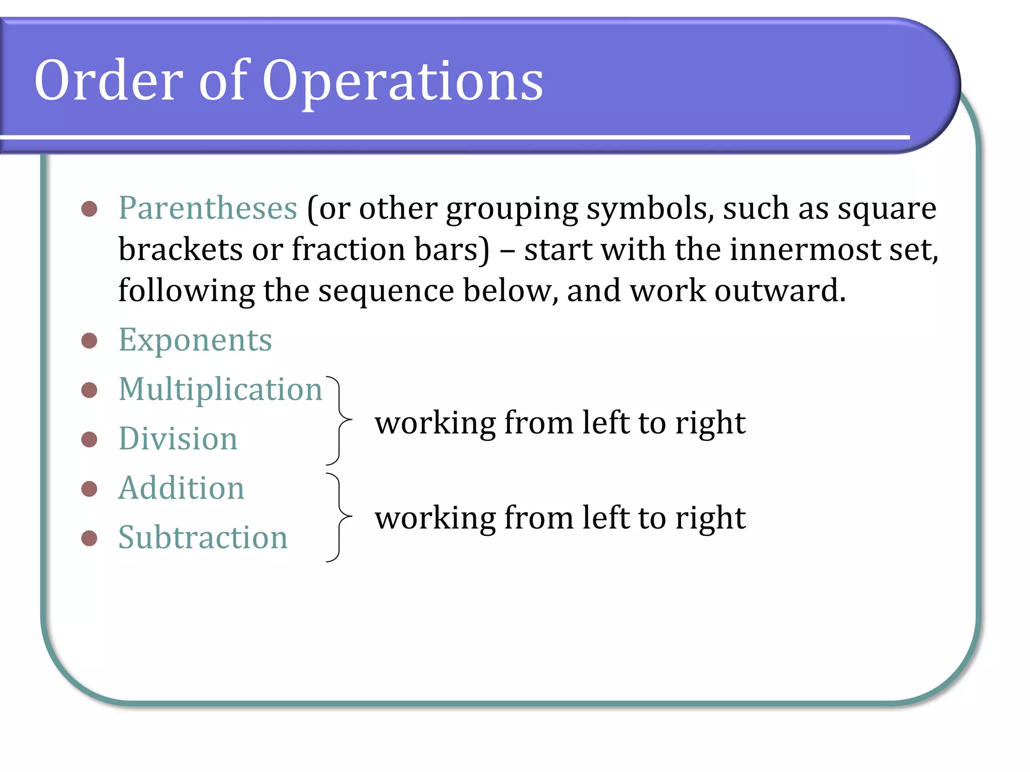 1.1 Real Number Properties | PDF