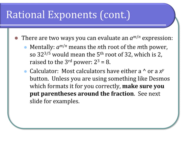 1.3 Radicals and Rational Exponents | PDF | Physics | Science