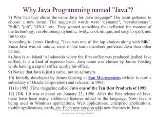 history and evaluation of java.pptx