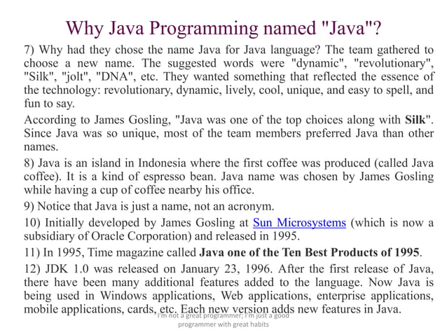 history and evaluation of java.pptx