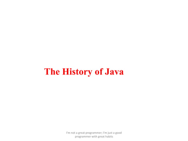 history and evaluation of java.pptx