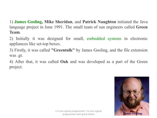 history and evaluation of java.pptx