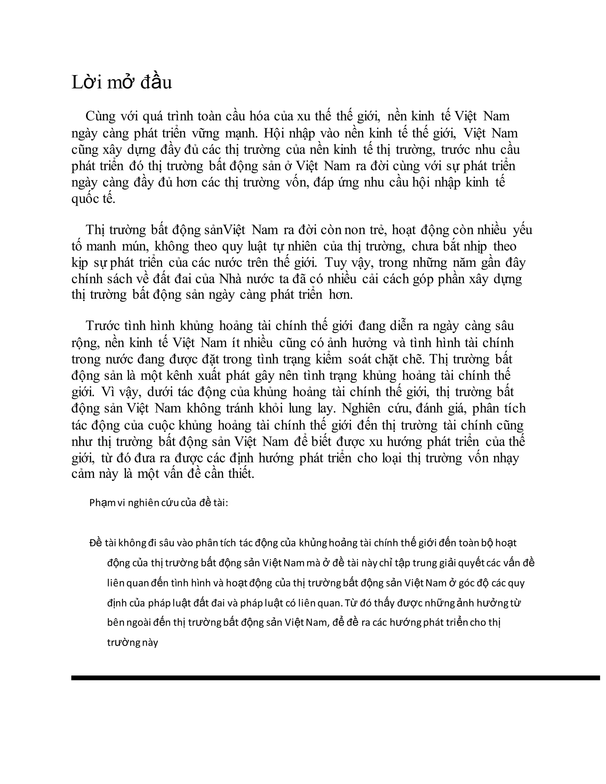 NGHIÊN CỨU VỀ HOẠT ĐỘNG THỊ TRƯỜNG BẤT ĐỘNG SẢN Ở VIỆT NAM (TẢI FREE ZALO: 0934 573 149) | PDF