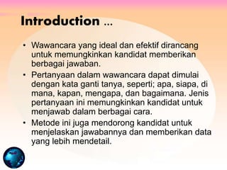Teknik Wawancara yang Efektif _Training "COMPETENCY & BEHAVIORAL Based INTERVIEW (CBI & BBI)" | PPTX