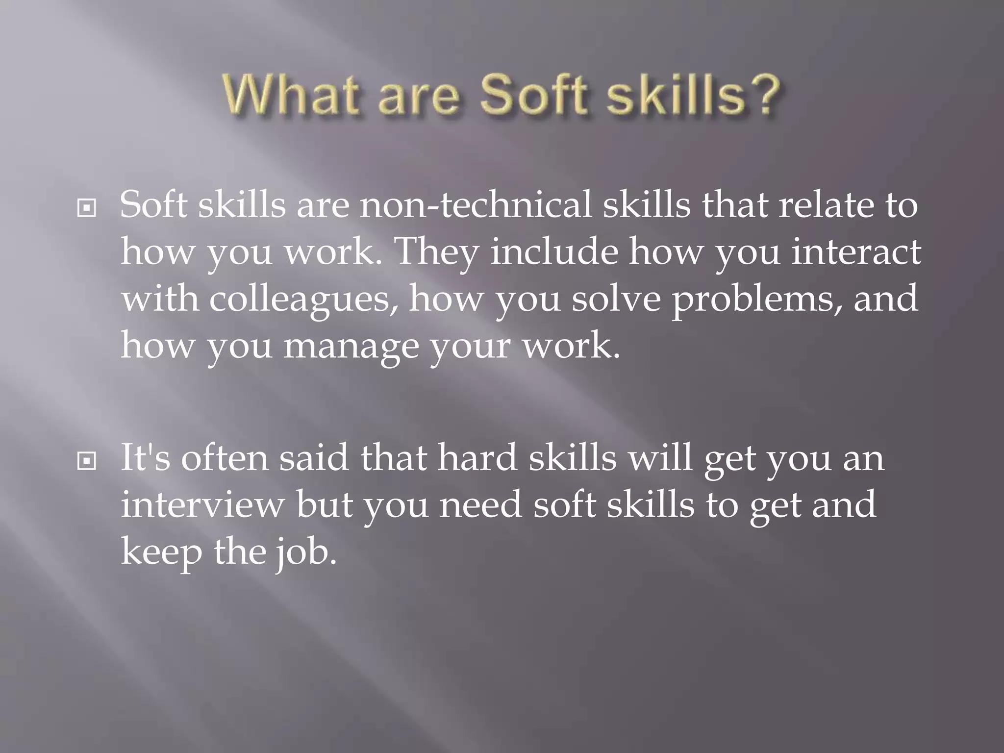 1. Soft skills PPT.pptx | Career Advice | Careers