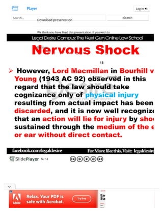 nervous shock | PDF