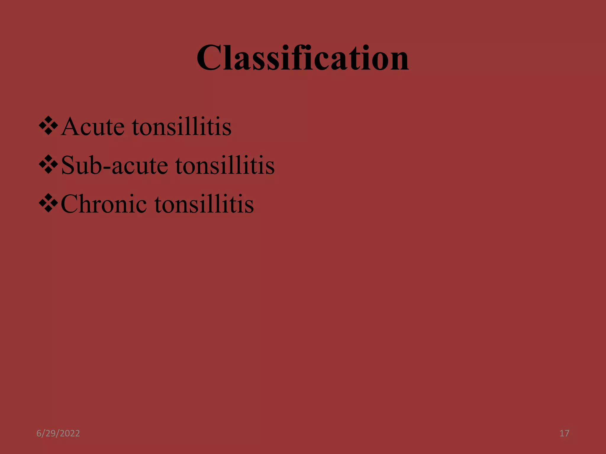 Tonsilitis | PPTX