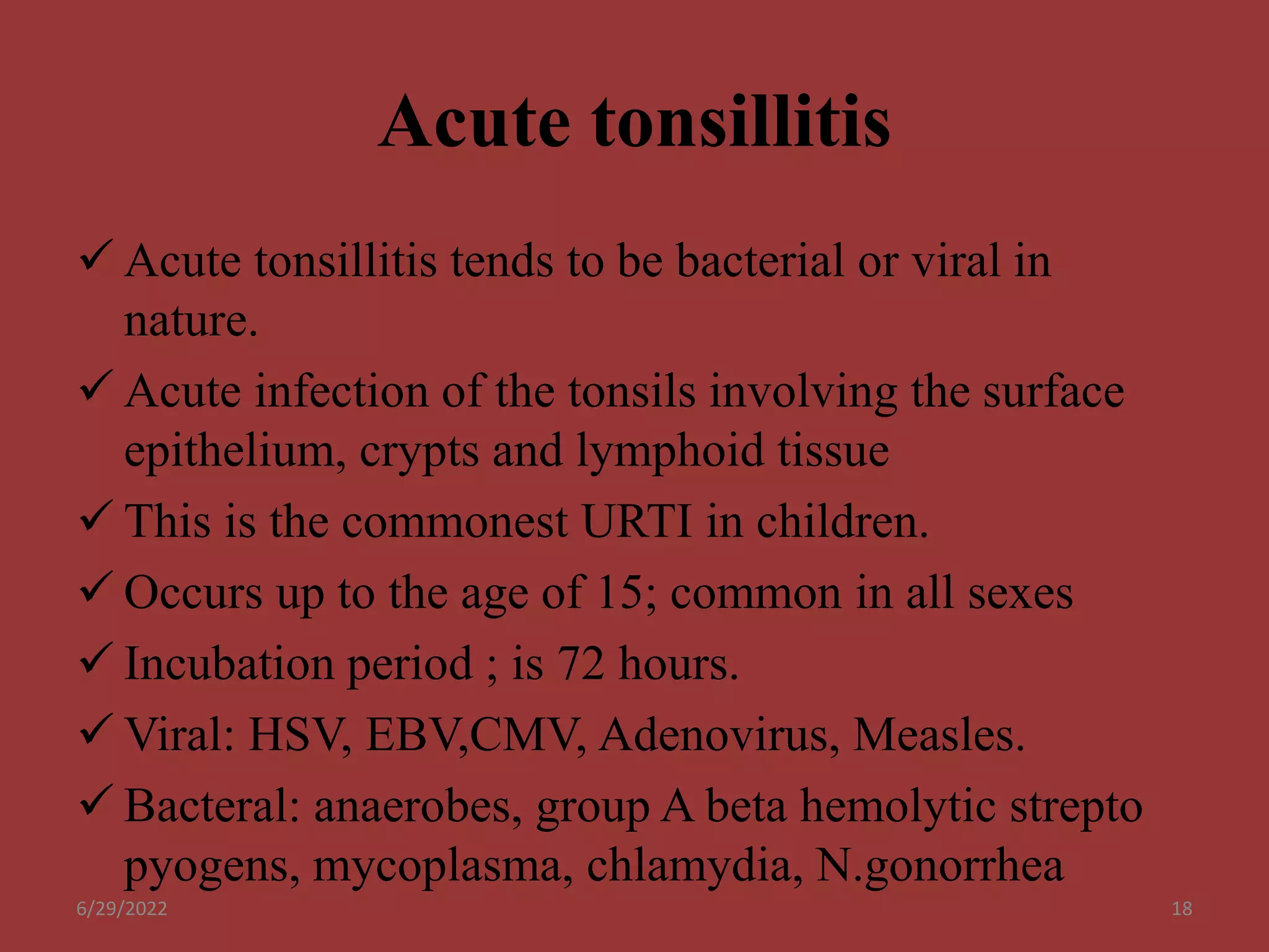 Tonsilitis | PPTX