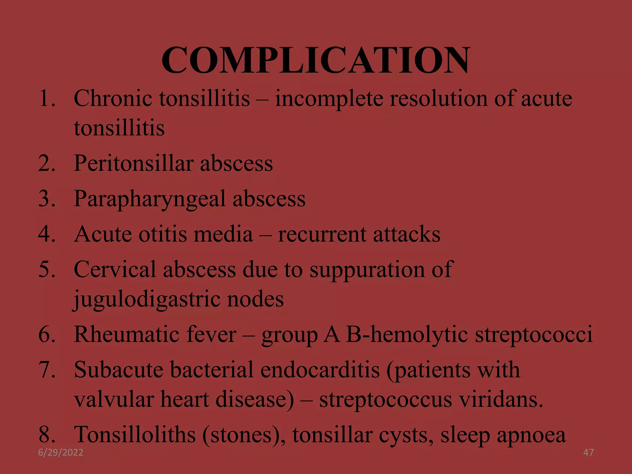 Tonsilitis | PPTX