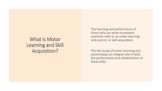 Motor Learning and Skill Acquisition – How do we effectively Learn and ...
