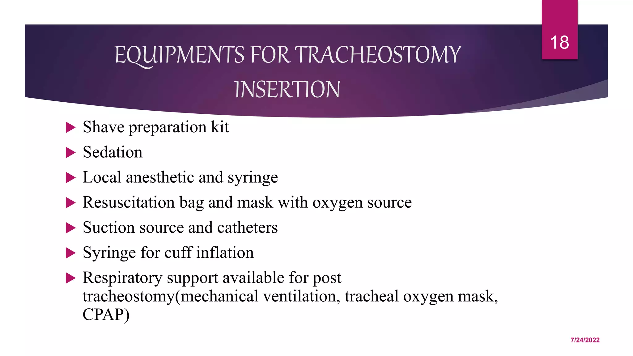 Tracheostomy care (Adult) | PPTX