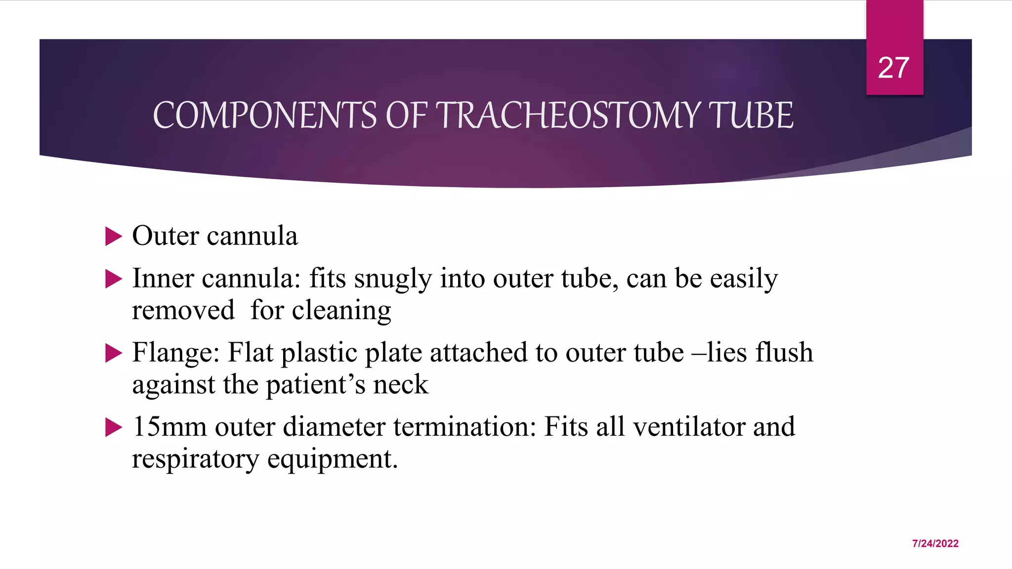 Tracheostomy care (Adult) | PPTX