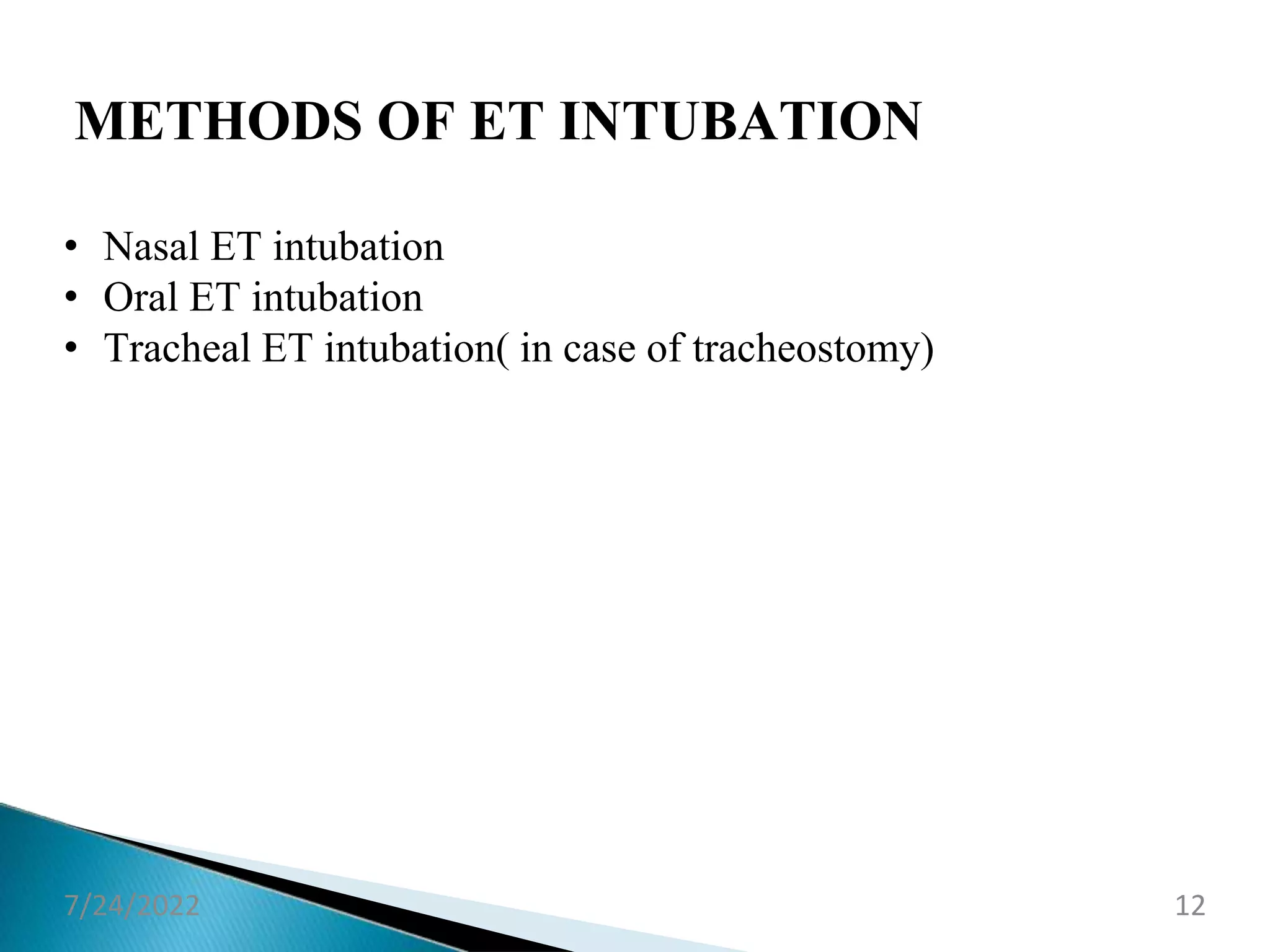 ET TUBE intubation | PPTX