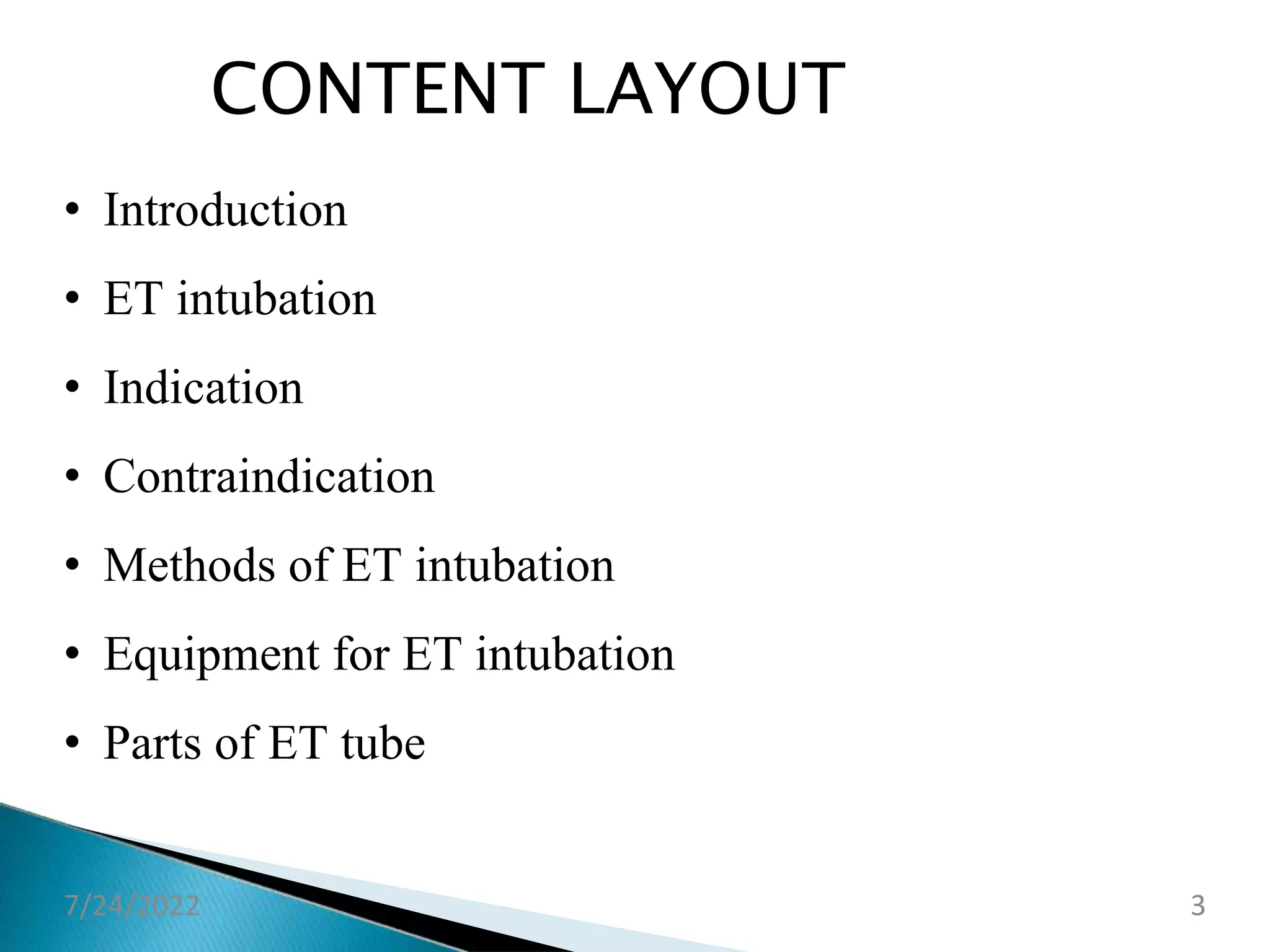 ET TUBE intubation | PPTX