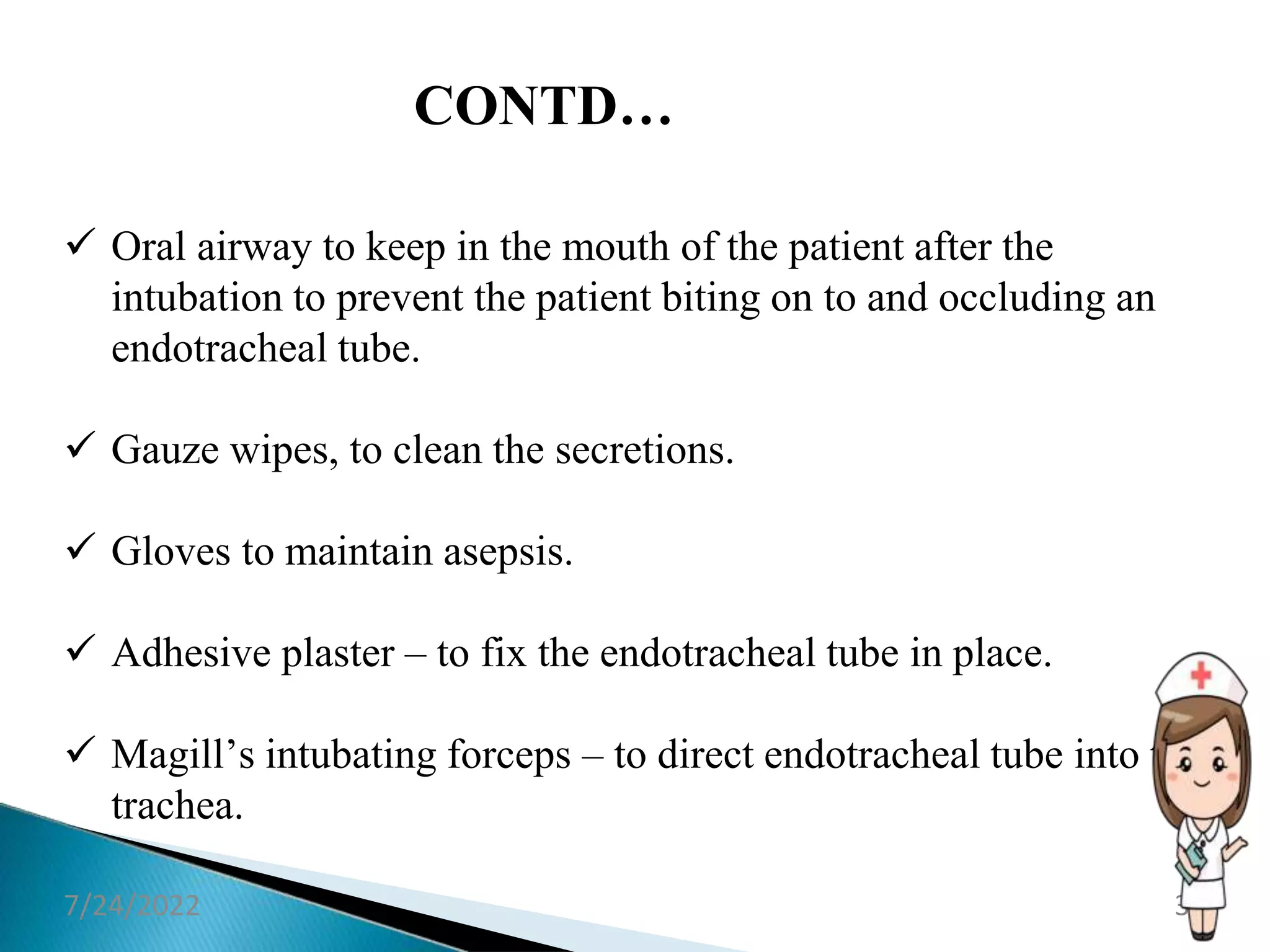 ET TUBE intubation | PPTX