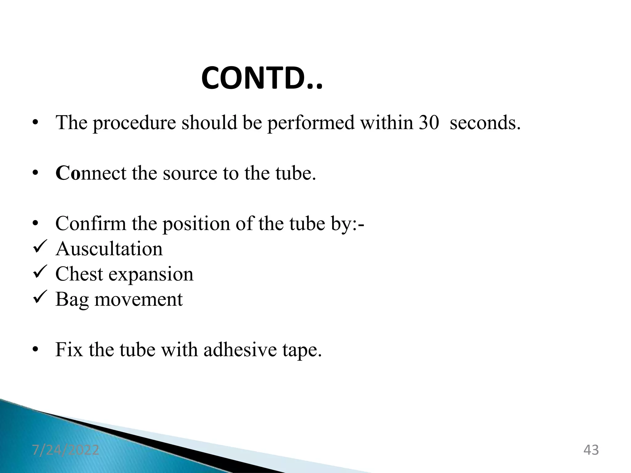 ET TUBE intubation | PPTX