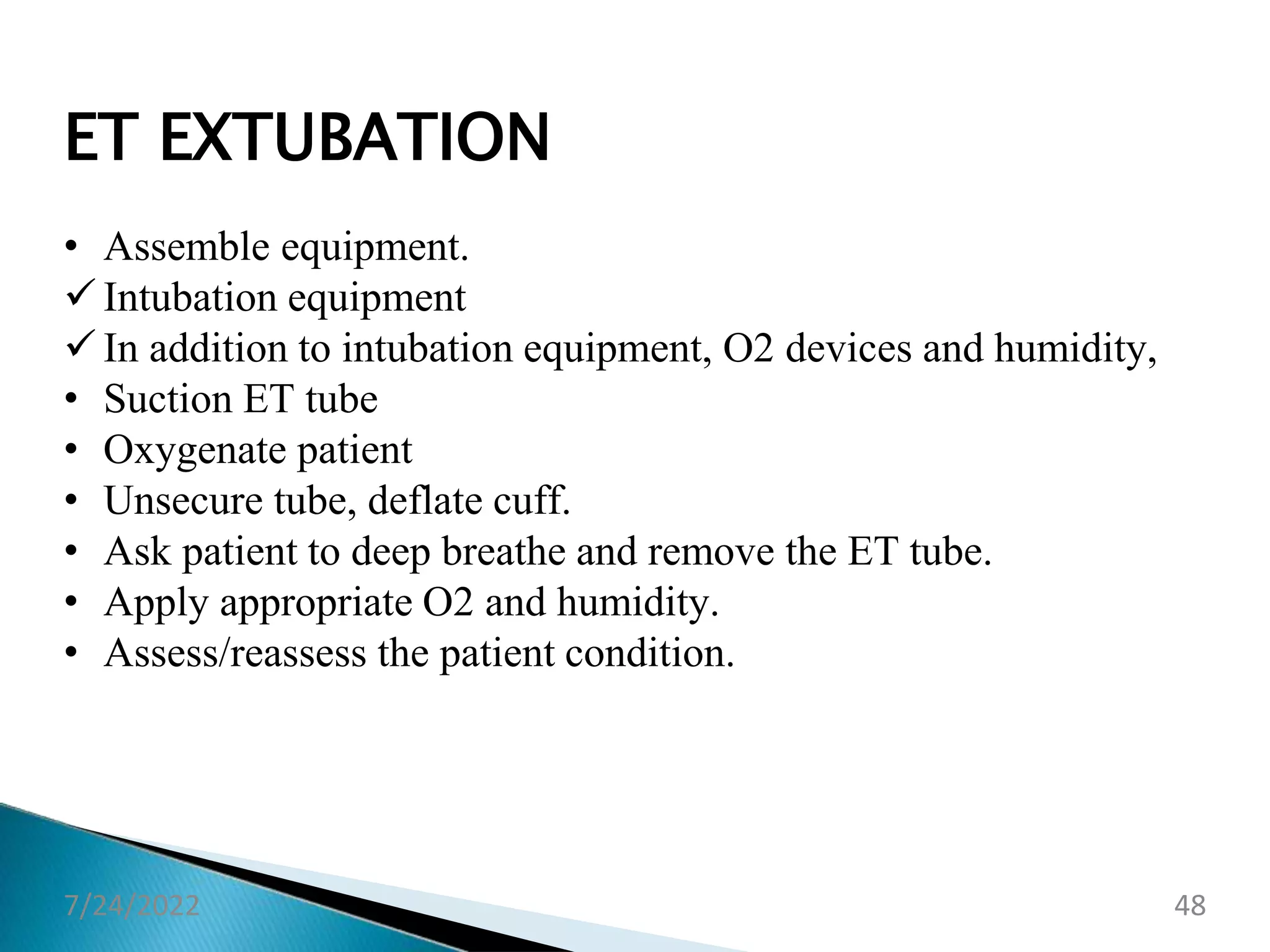 ET TUBE intubation | PPTX