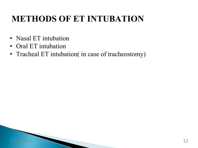 ET TUBE intubation | PPT