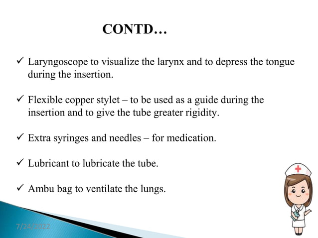 ET TUBE intubation | PPT