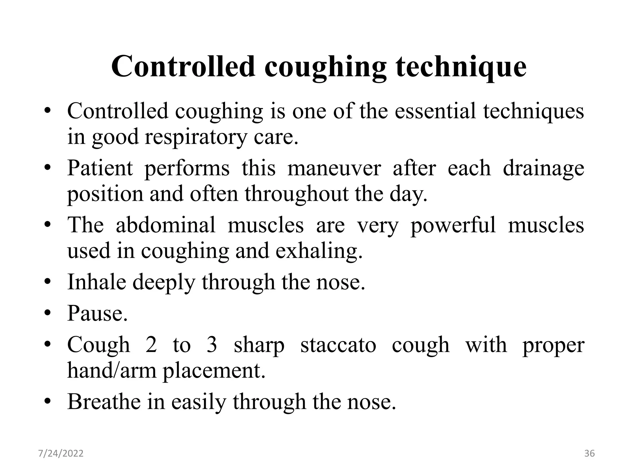 Chest physiotherapy and postural drainage | PPTX
