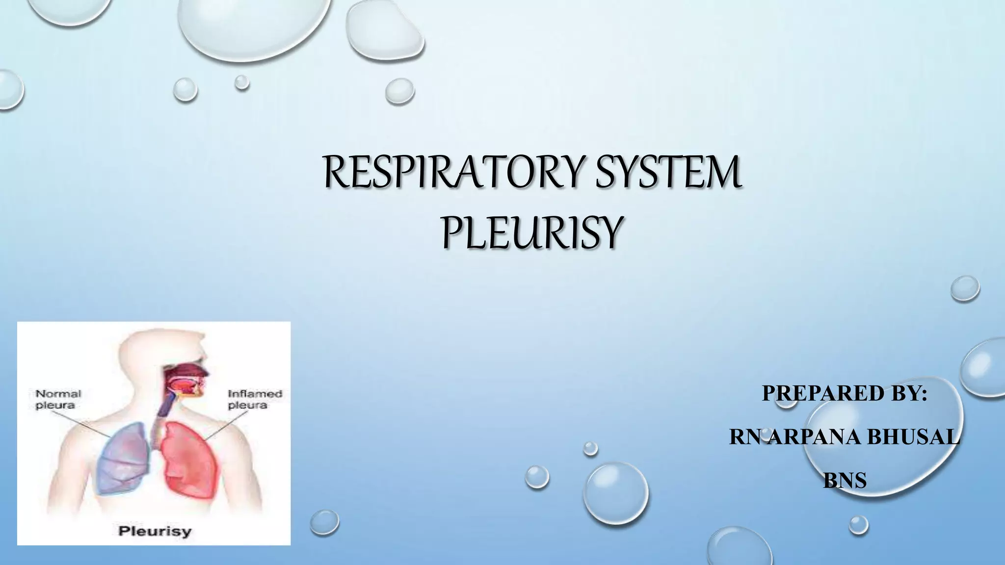 Pleurisy | PPTX