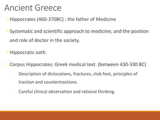 A Brief History of Orthopaedics | PPTX