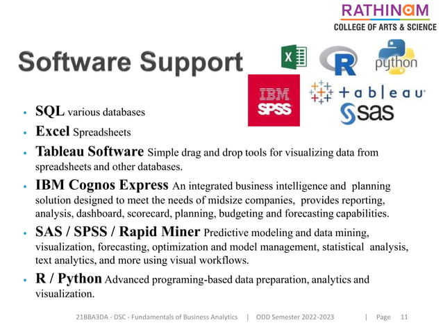 1.1 Introduction Business Analytics.pptx | Databases | Computer Software and Applications