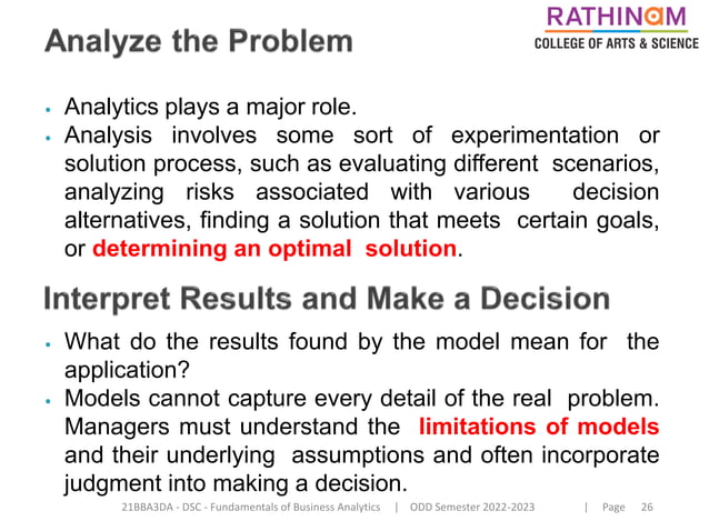 1.1 Introduction Business Analytics.pptx | Databases | Computer Software and Applications