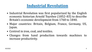 1. Industrialization and Health | PPTX