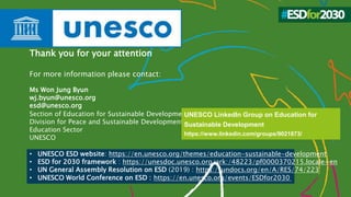 ESD for 2030 Country Initiative and RCEs | PPT