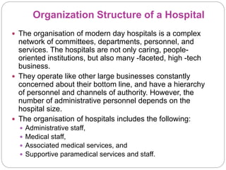 1. Hospital and it’s organization.pptx